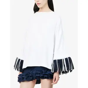 Jacquemus Le Cabana Fringed Cotton T-shirt