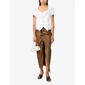 VIVIENNE WESTWOOD Asymmetric Cotton Shirt - White