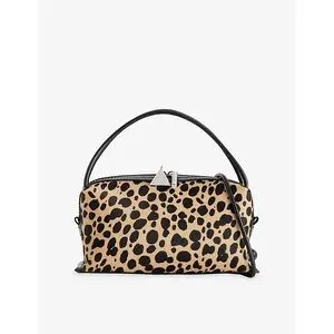 VERAFIED Café Mini -print Calf-hair Shoulder Bag - Cheetah