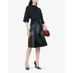 Bottega Veneta Relaxed-fit Sequinned Knitted Top