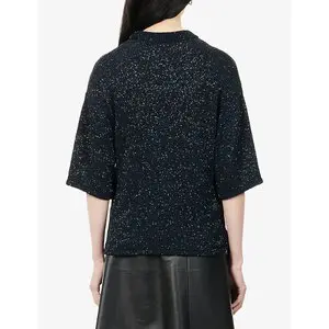 Bottega Veneta Relaxed-fit Sequinned Knitted Top