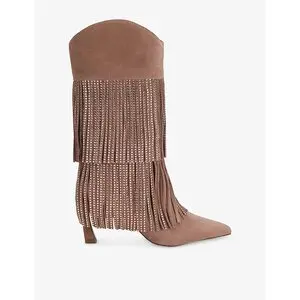 Steve Madden Torch-r 255 Suede High-leg Boots - Mid Brown