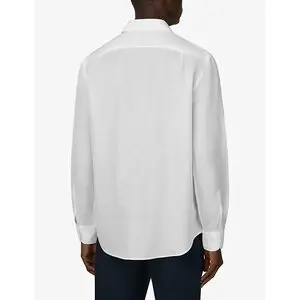 Boggi Milano Long-sleeve Regular-fit Linen-blend Shirt