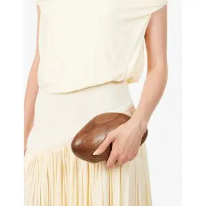 AMANU Tokai Wood Clutch Bag