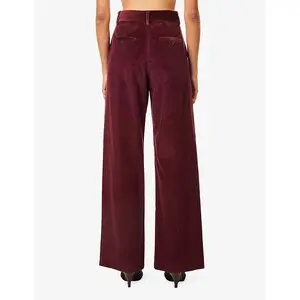 Max Mara Regular-fit Wide-leg Cotton-corduroy Trousers