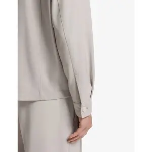 BOSS Collared Relaxed-fit Wool Jacket
