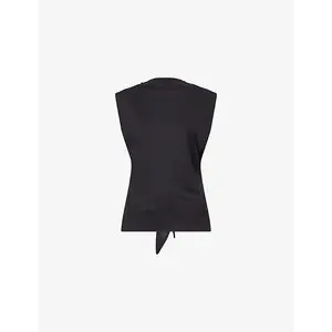 Jacquemus Le Marcel Moisson Caped Jersey Top - Black
