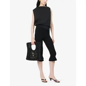 Jacquemus Le Marcel Moisson Caped Jersey Top
