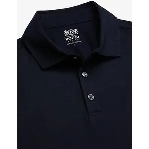 Boggi Milano Long-sleeve Supima-cotton Polo Shirt