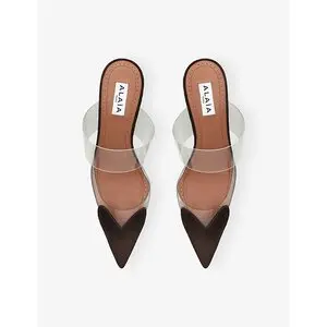 Alaïa Coeur Wedge Mules