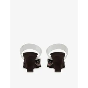 Alaïa Coeur Wedge Mules