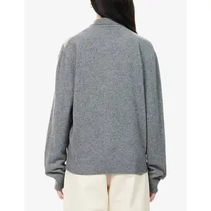 ROHE FRAMES Argyle Knit Wool Polo Top