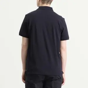 Moncler Cotton Pique Logo Polo - Navy