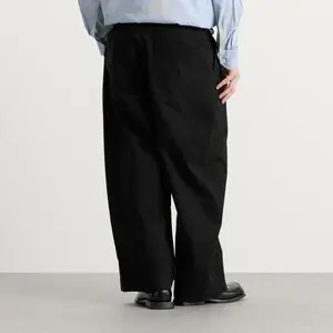 Studio Nicholson Sorte Deep Pleat Volume Pant