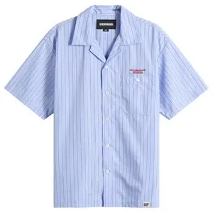 NEIGHBORHOOD Stripe Vacation Work Shirt In | Size: | 100% Cotton | End Clothing - Blue
