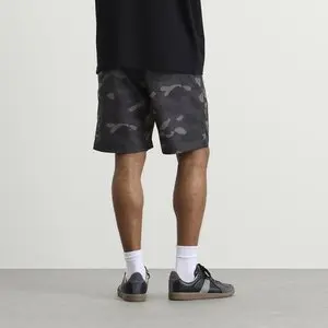 A BATHING APE Colour Camo One Point Beach Shorts - Black
