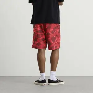 A BATHING APE Colour Camo One Point Beach Shorts