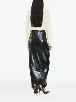 ROTATE BY BIRGER CHRISTENSEN Sequins Knot Skirt