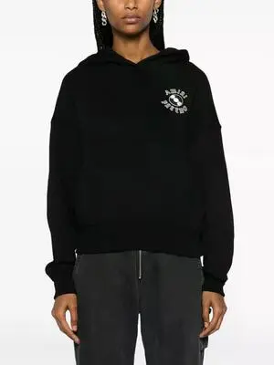Amiri Cocoon Cotton Hoodie With Graphic Prints