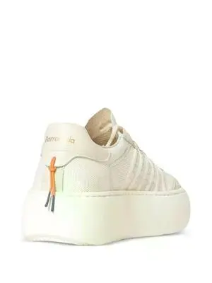 BARRACUDA Bolla Crochet-knit Leather Sneakers