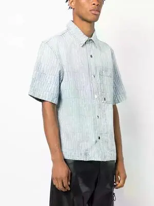 Amiri Jacquard-logo Denim Shirt