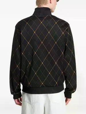 Fred Perry Argyle-pattern Track Jacket