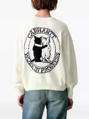 Carhartt Work In Progress Logo-intarsia Knitted Sweater
