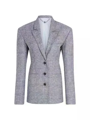Rabanne Tailored Jewel-button Blazer - Grey
