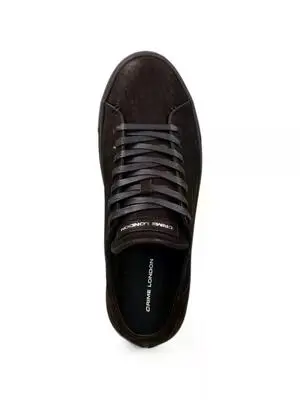CRIME LONDON Suede Logo-print Sneakers
