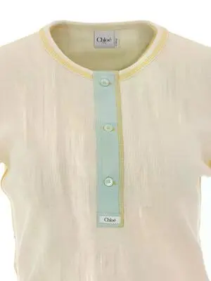 Chloé Henley-neck Cotton Sweater