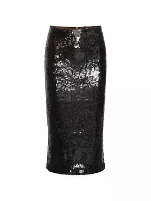 ROTATE BY BIRGER CHRISTENSEN Sequins Pencil Skirt - Brown