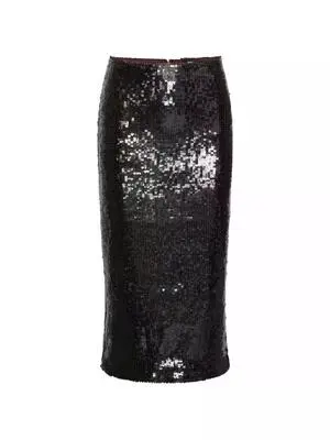 ROTATE BY BIRGER CHRISTENSEN Sequined Pencil Skirt - Brown