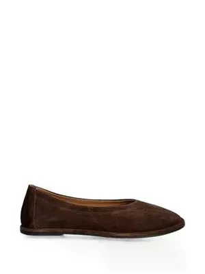 JONAK PARIS Janice Suede Ballet Flats - Brown