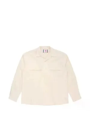 SON OF THE CHEESE Soft Flap-pocket Spread-collar Shirt - Neutrals