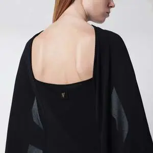 Alberta Ferretti Top With Chiffon Sleeves