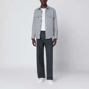 XACUS Gray Overshirt Jacket In Wool Blend