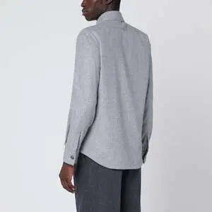 XACUS Gray Overshirt Jacket In Wool Blend