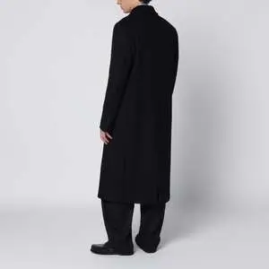 Balenciaga Long Double-face Tailored Coat In Cotton