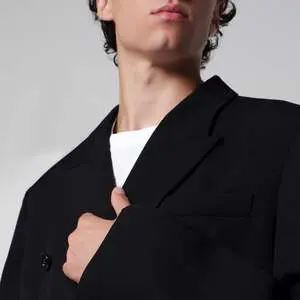 Balenciaga Double-breasted Tailored Wool Twill Jacket