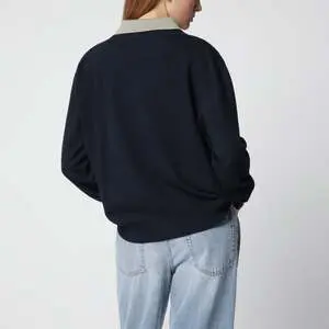 Miu Miu Wool And Cashmere Sweater With Collared Neckline