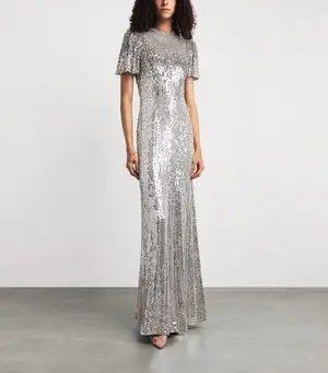 Jenny Packham Embellished Viola Gown