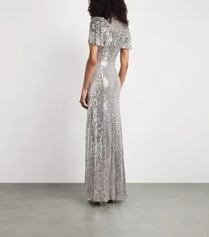 Jenny Packham Embellished Viola Gown