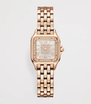 Cartier Panthère Rose Gold And Diamond Watch