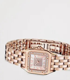 Cartier Panthère Rose Gold And Diamond Watch