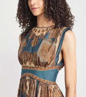 Zimmermann Silk Mahon Printed Maxi Dress