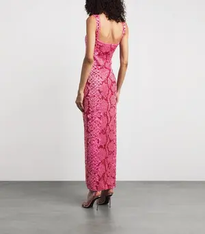CLIO PEPPIATT Snake Medusa Midi Dress