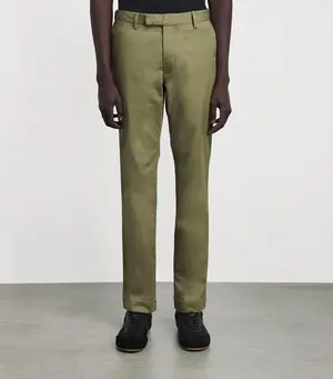 Polo Ralph Lauren Stretch-cotton Slim Greenwich Chinos - Green