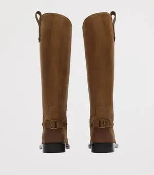 Burberry Suede Cavalier Knee-high Boots