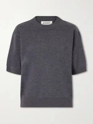 RÓHE Merino Wool Sweater - Gray