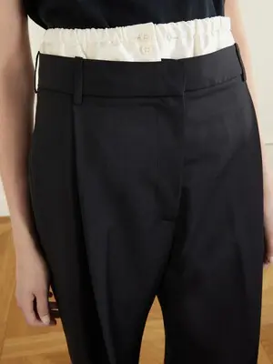 RÓHE Wool And Mohair-blend Wide-leg Pants